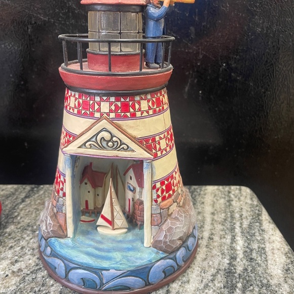 Jim Shore | Accents | Jim Shore Nautical Lighthouse Summer Breeze Decor ...